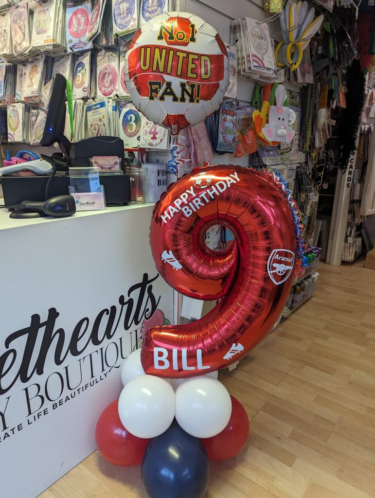 DIY Balloons - Build a Balloon Number Stack - Arsenal - Sweethearts ...