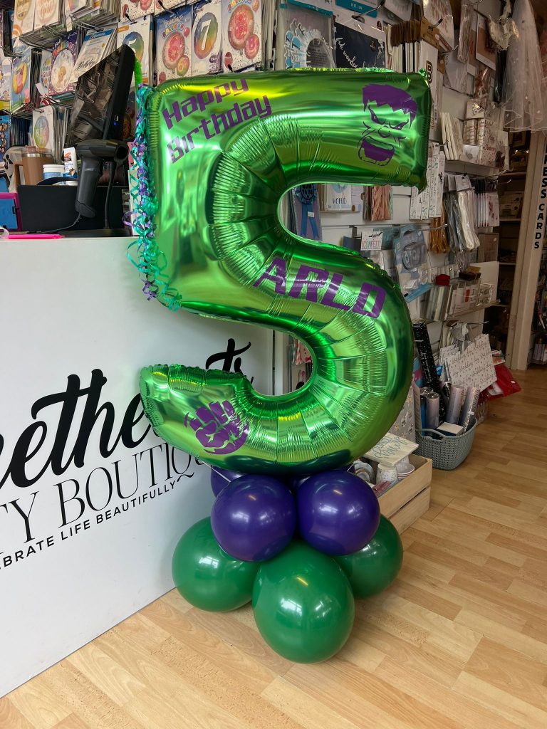 DIY Balloons - Build a Balloon Number Stack - Hulk - Sweethearts Party ...