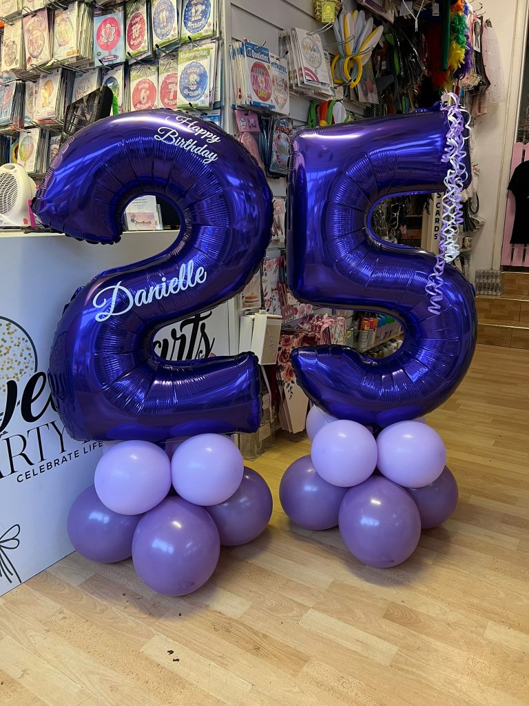 DIY Balloons - Build a Balloon Number Stack - Purple & Lilac ...