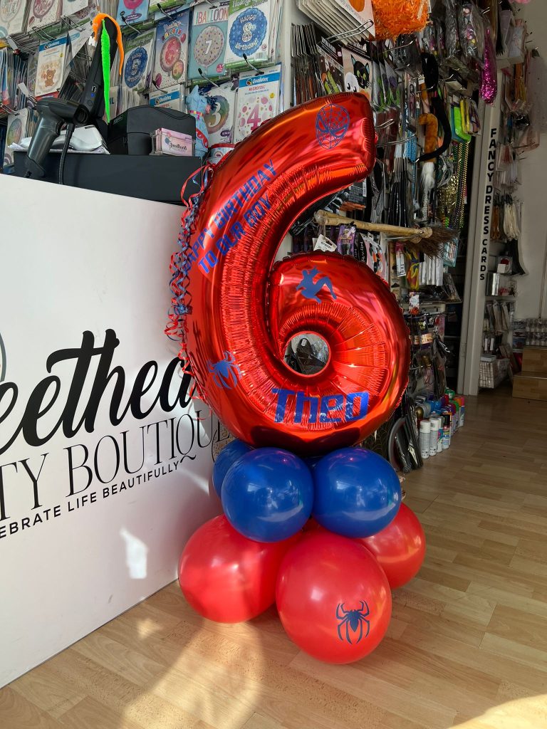 DIY Balloons - Build a Balloon Number Stack - Spiderman - Sweethearts ...